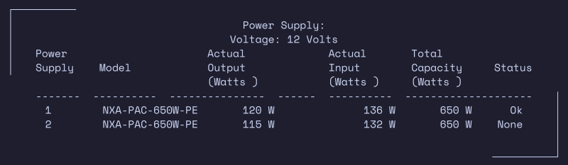 Nexus Switch - Power supply not recognized